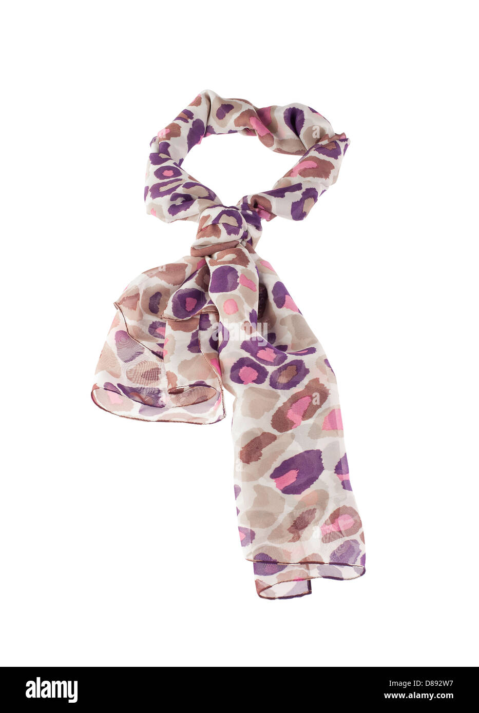 colorful scarf isolated on white background Stock Photo - Alamy