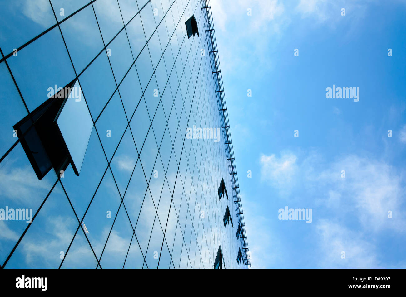 Sky reflection on the windows Stock Photo - Alamy