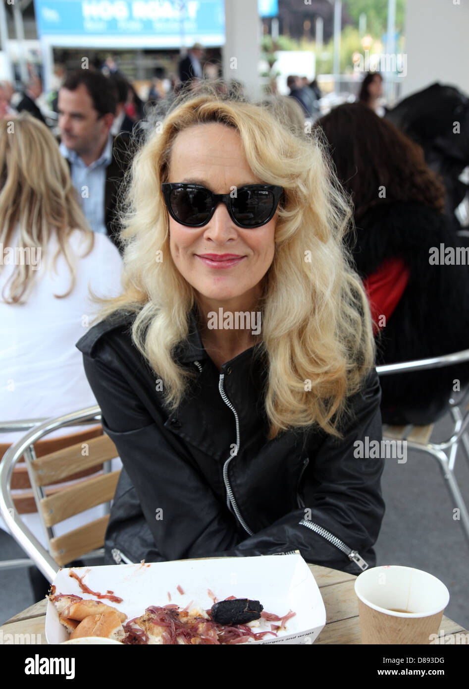 Jerry Hall, actress and model at the RHS Chelsea Flower Show 2013 Stock ...