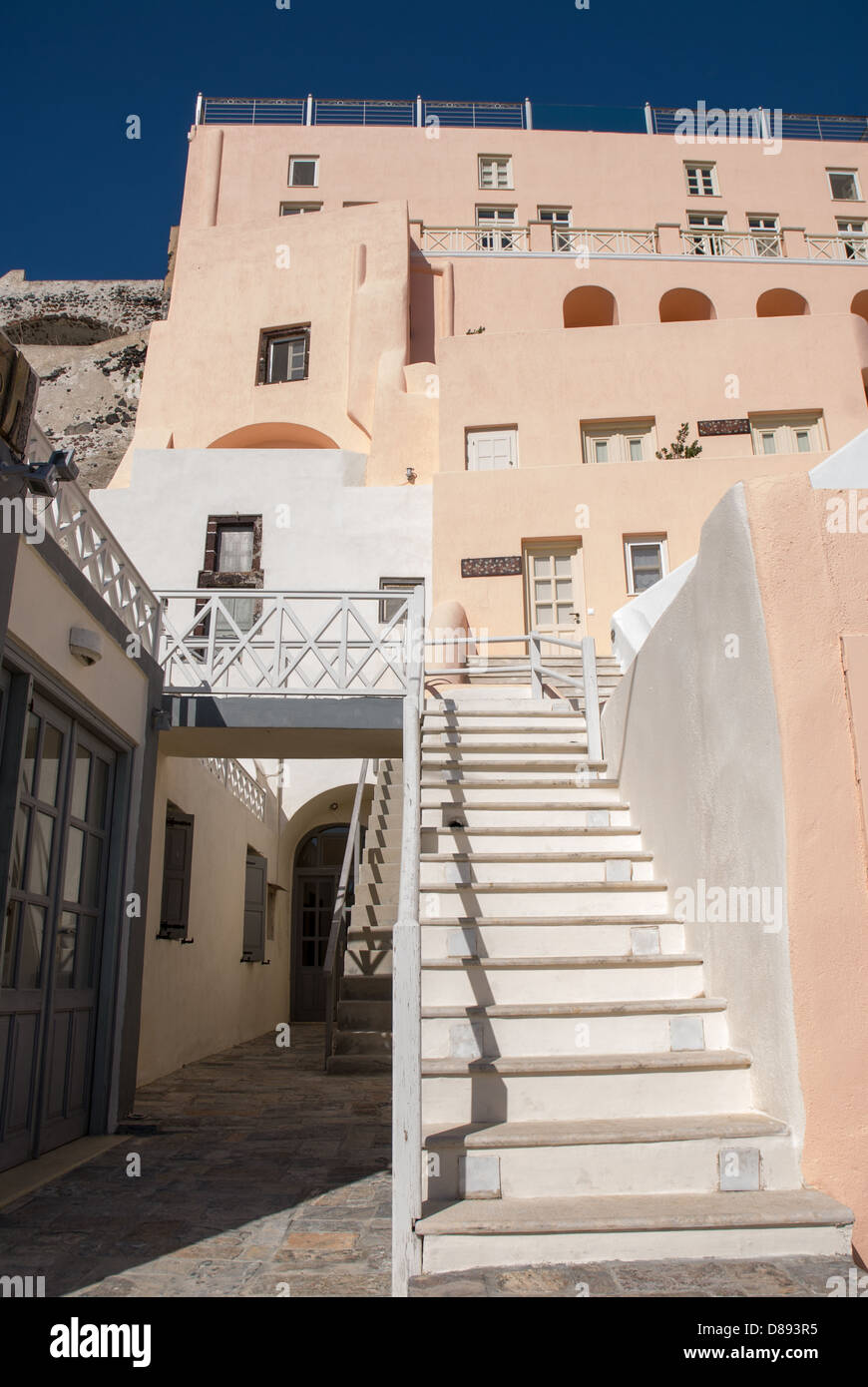 Constructions in Santorini,one of most beautiful and native islands of ...