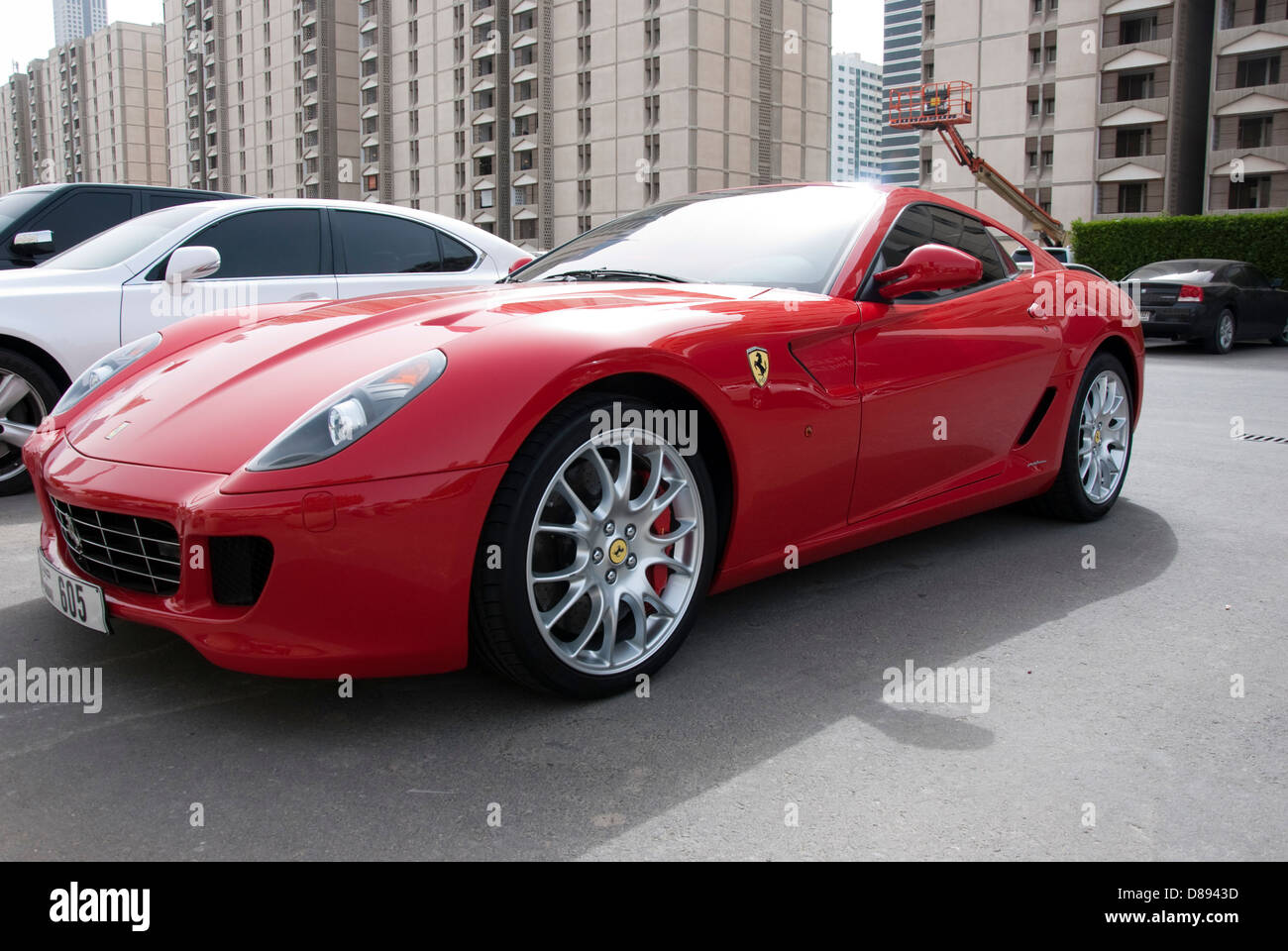 Bright Red Ferrari 599 GTB Fiorano Sports Car Stock Photo - Alamy