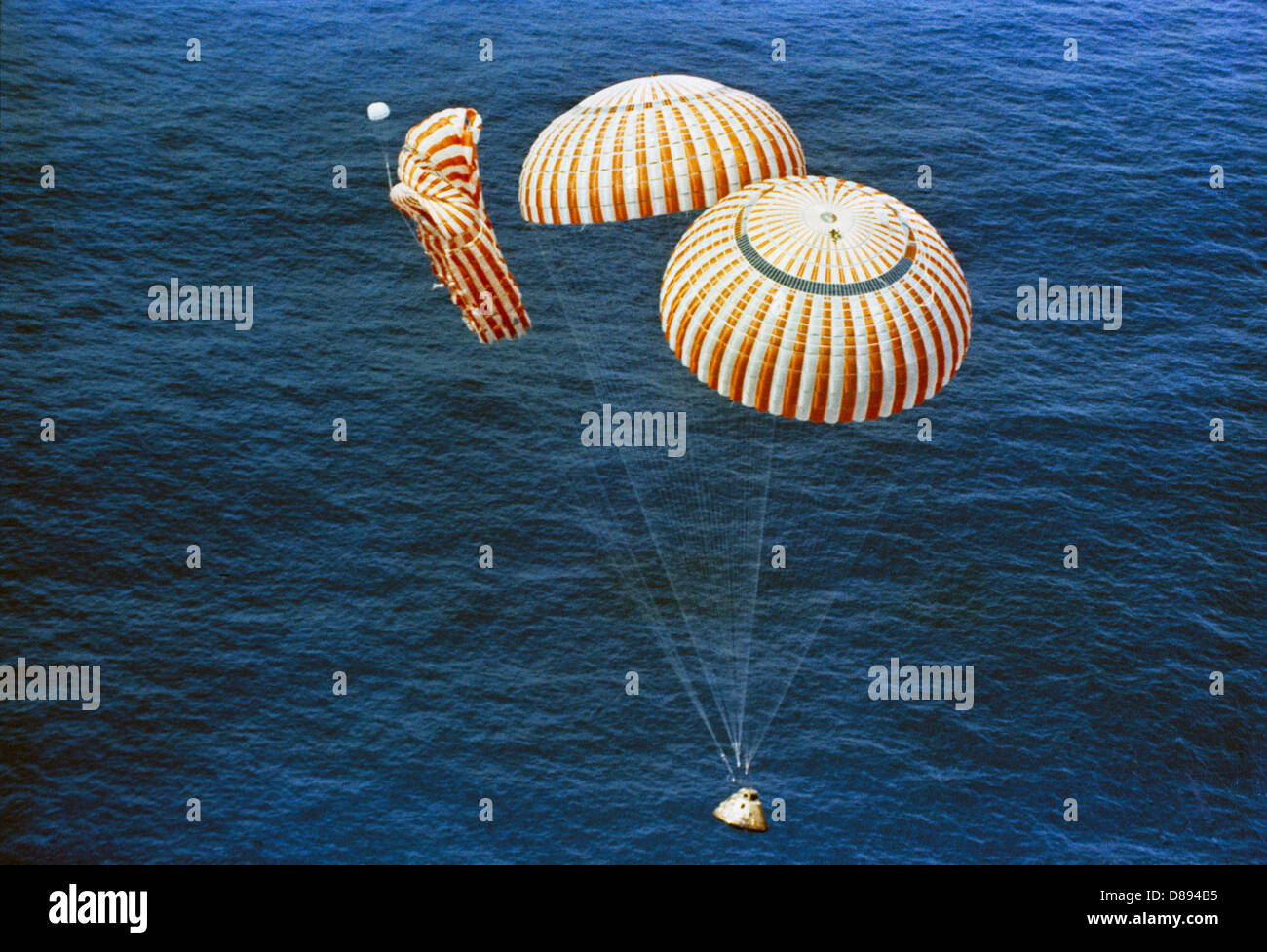 The Apollo 15 mission successfully completed its splashdown, marking ...