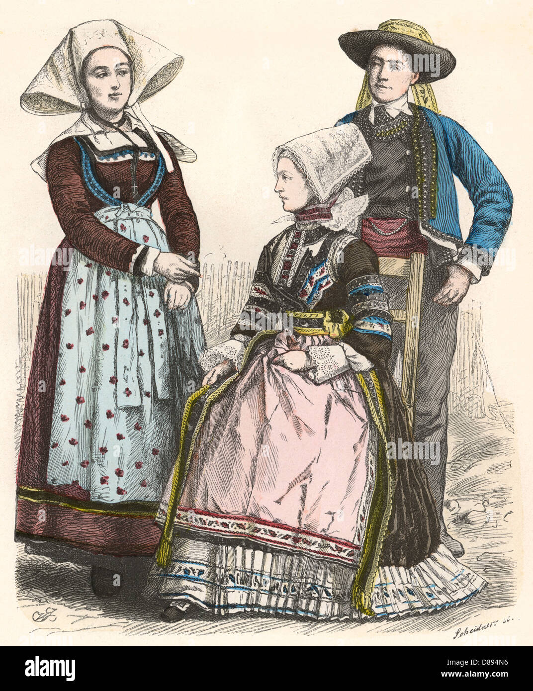 Racial - Breton Three Stock Photo - Alamy