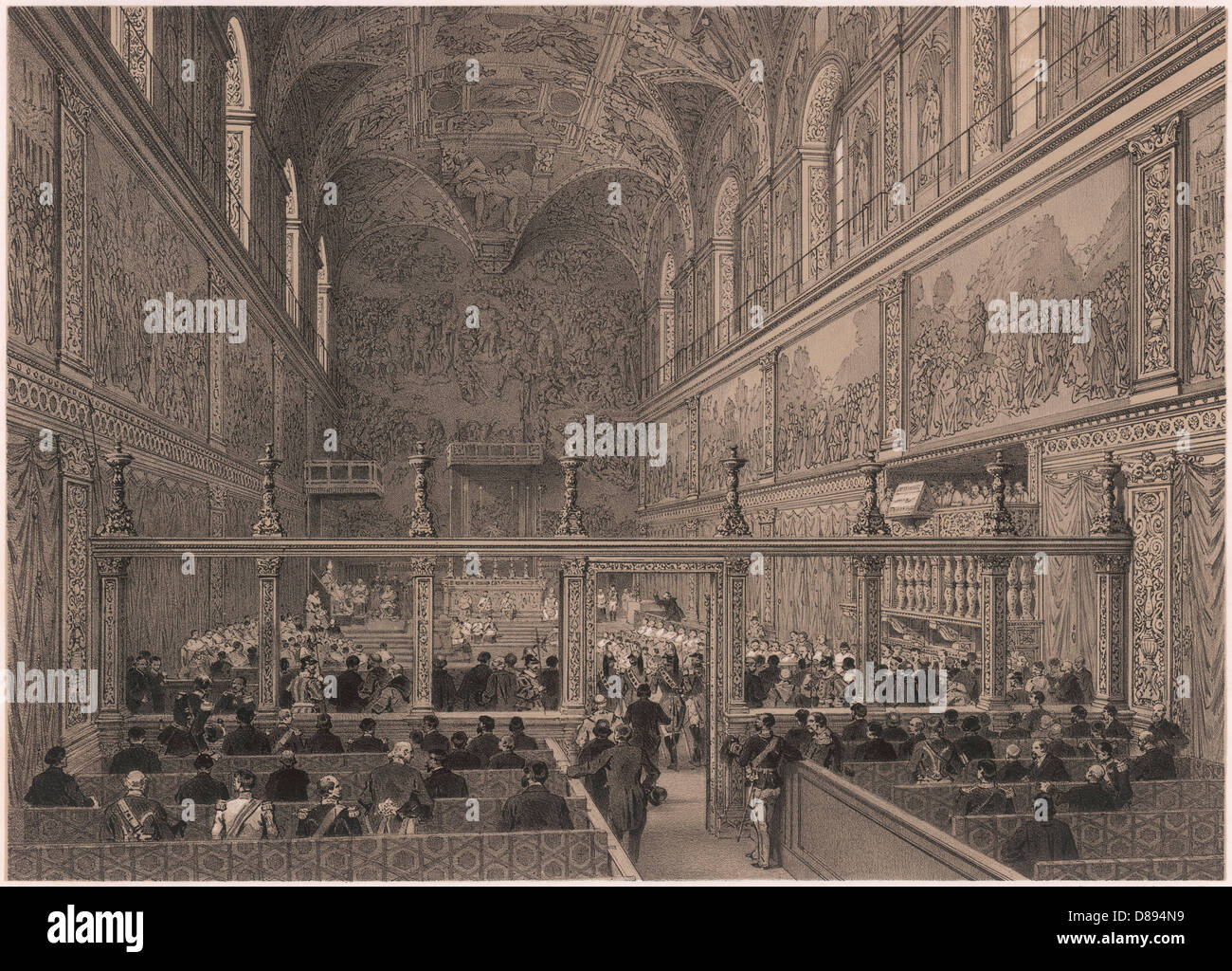 Sistine chapel michelangelo ceiling hi-res stock photography and images ...