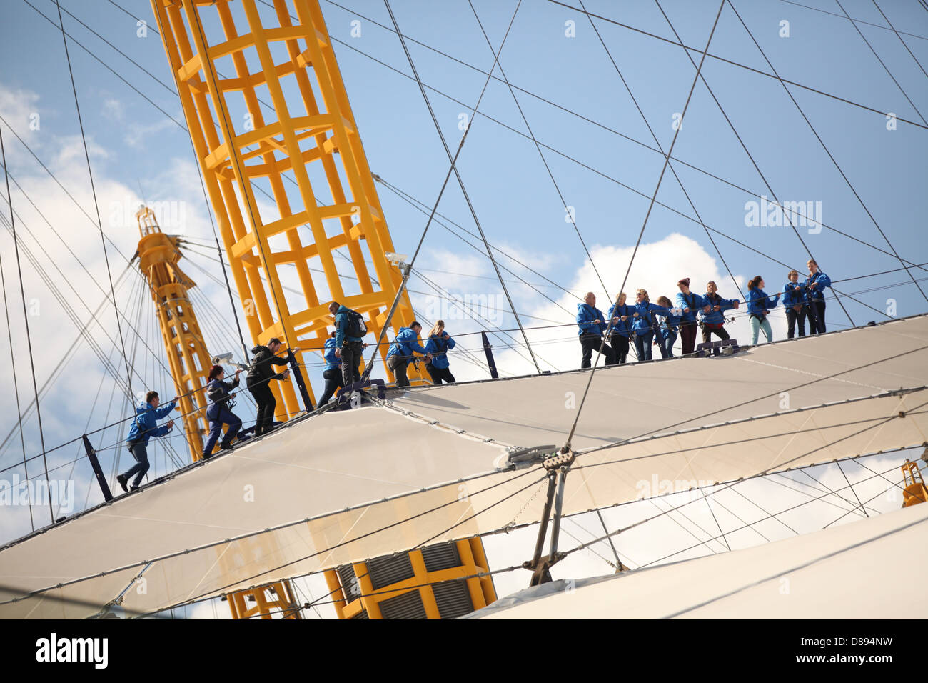 Up at The O2 Stock Photo - Alamy