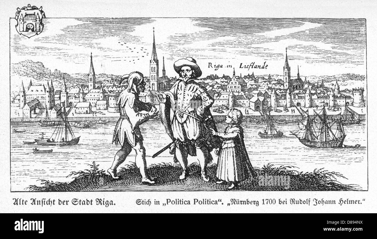 RIGA IN 1700 Stock Photo - Alamy