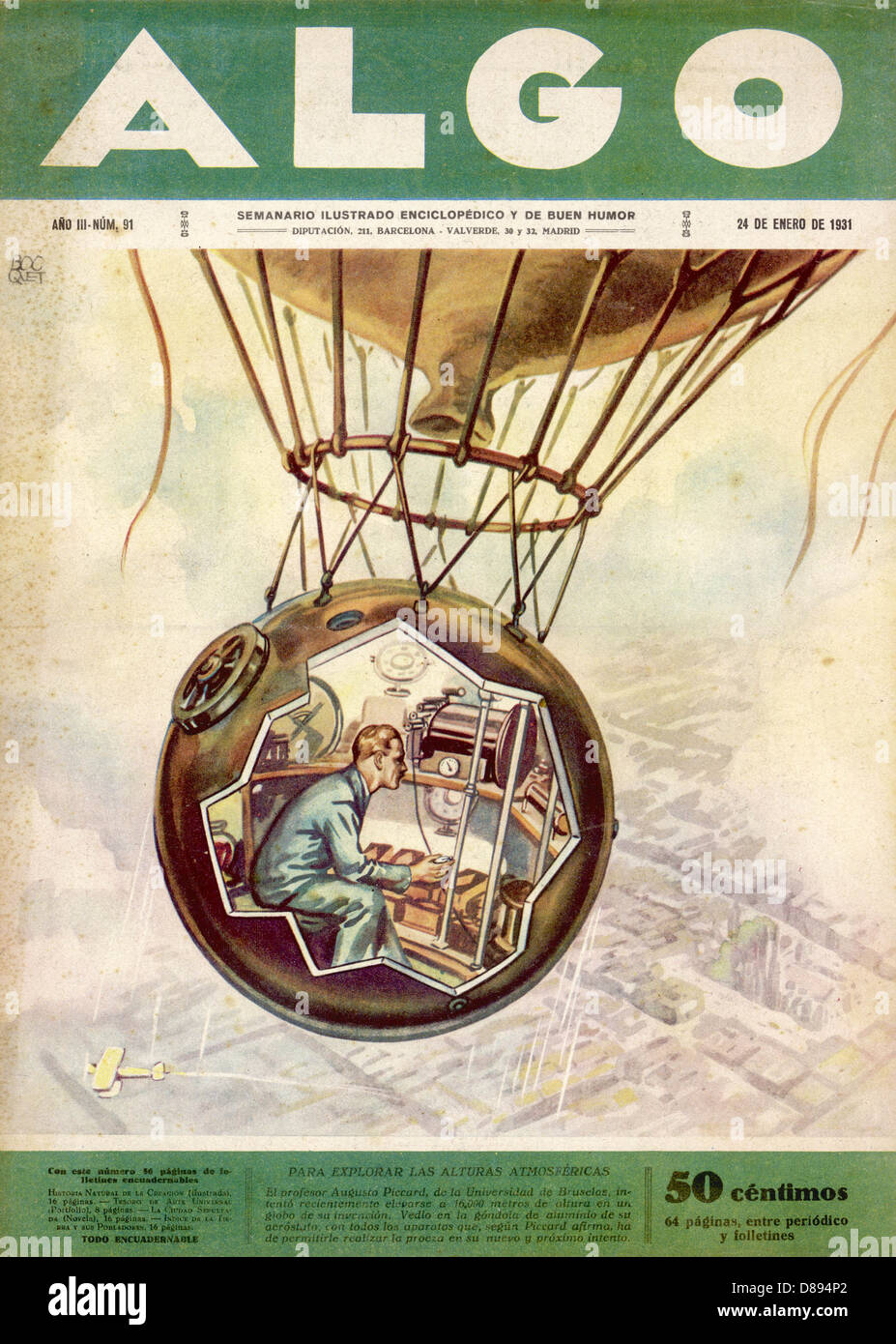 Auguste piccard 1931 hi-res stock photography and images - Alamy