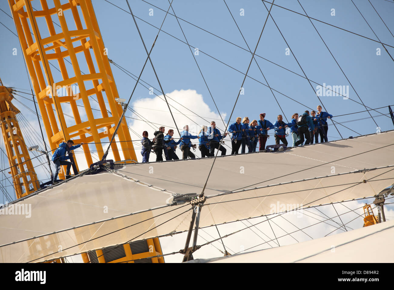 Up at The O2 Stock Photo - Alamy