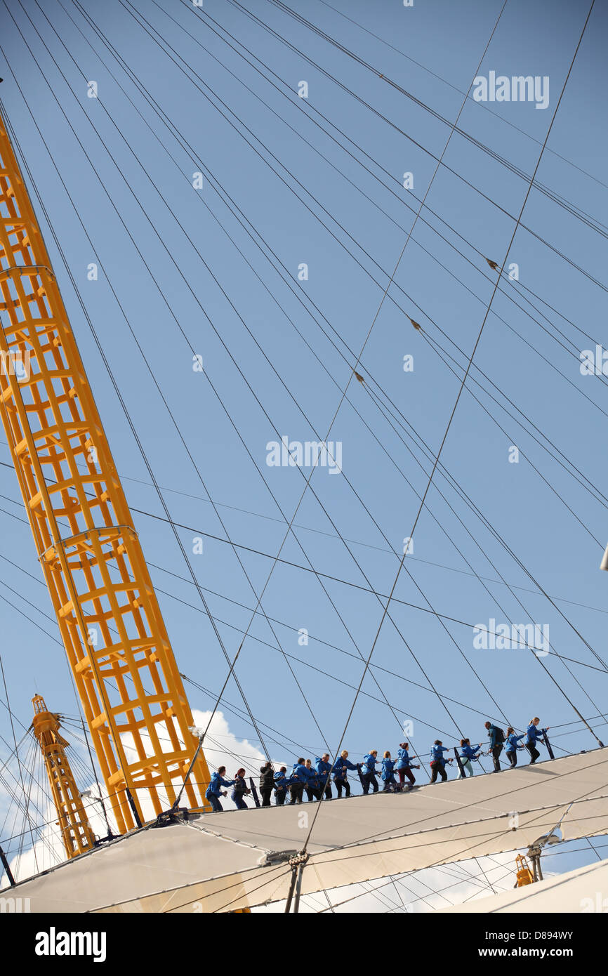 Up at The O2 Stock Photo - Alamy