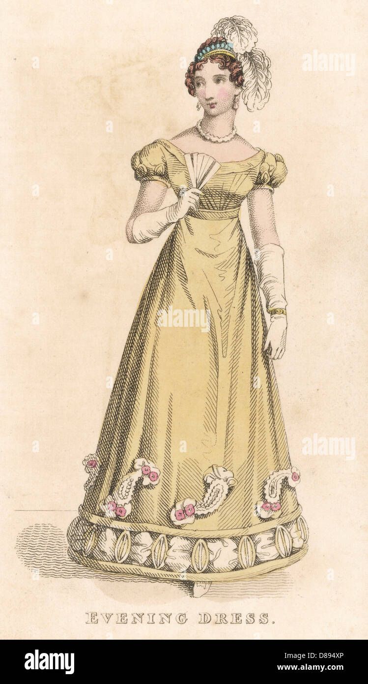 Evening Dress 1824 Stock Photo - Alamy