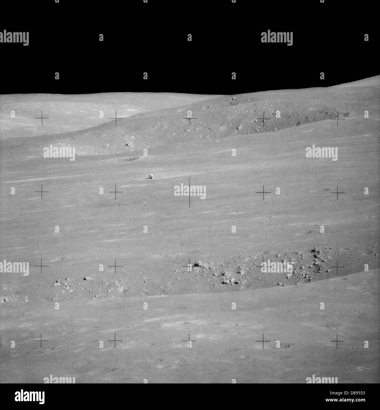 This image features the Apollo 15 Lunar Module (LM) stationed at ...
