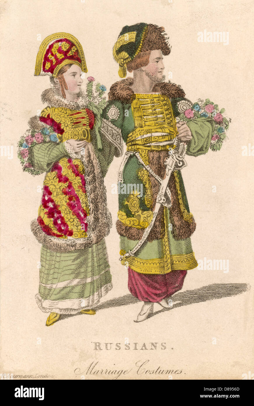 Racial Types - Russia - Wedding Stock Photo - Alamy