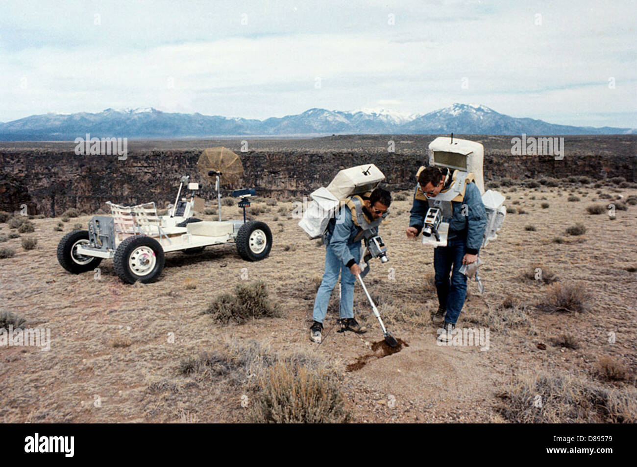 Apollo 15 astronaut James Irwin undergoes geology training with the ...