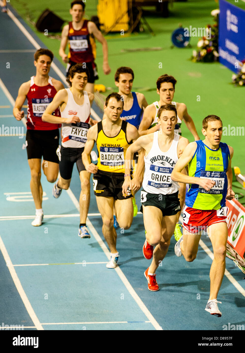 10 FEB - Men's 1500m final, 2013 UK Indoor Championships, EIS ...