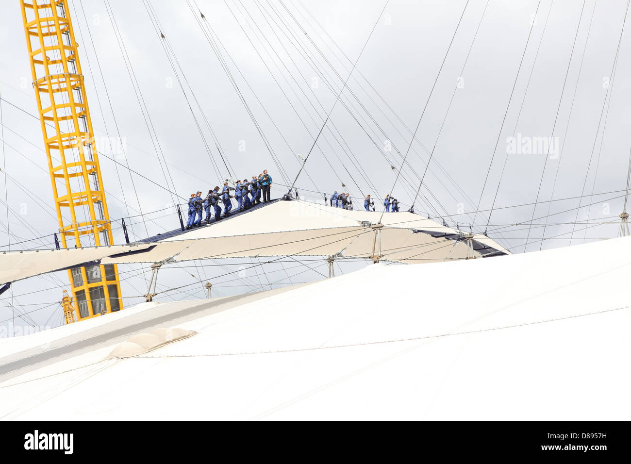 Up at The O2 Stock Photo - Alamy