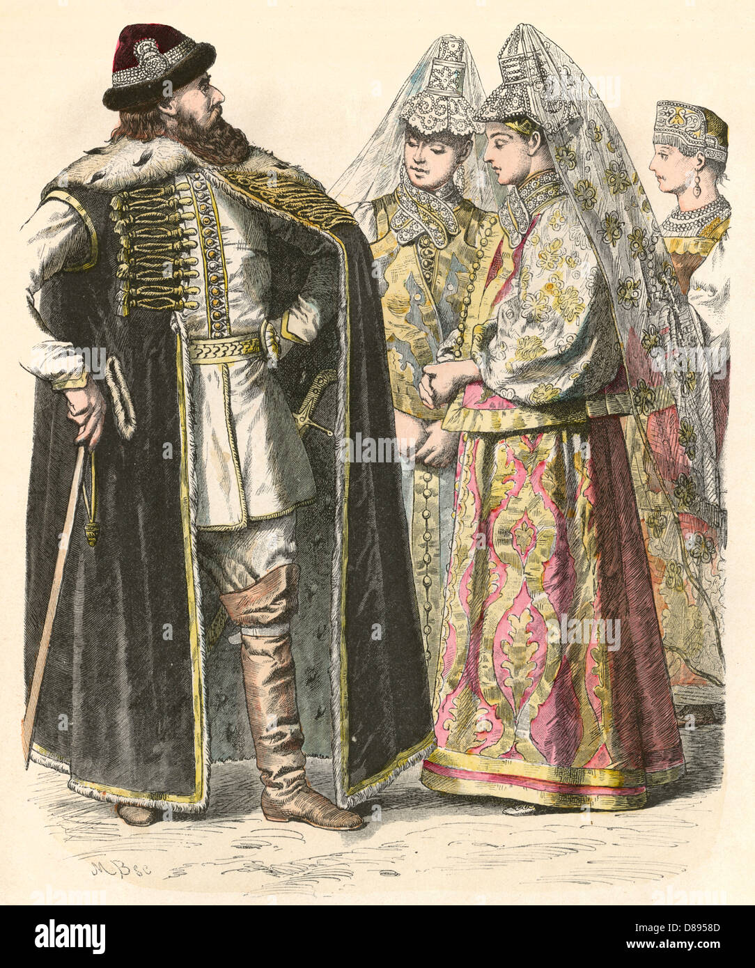 Racial Types - Russia - Aristocrats Stock Photo - Alamy