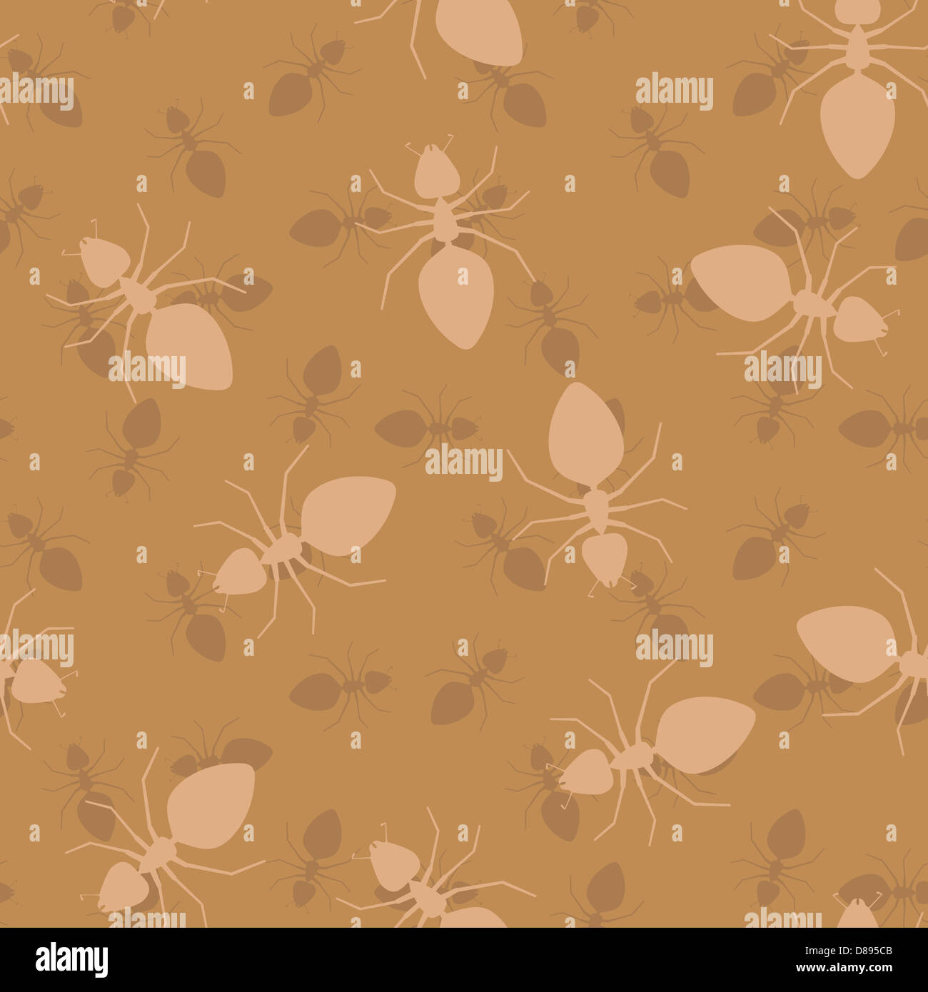 Simple seamless texture - insects ants Stock Photo - Alamy