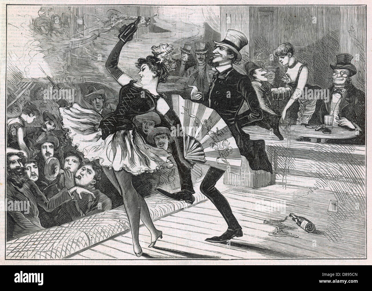 Usa Music Hall Show 1886 Stock Photo - Alamy