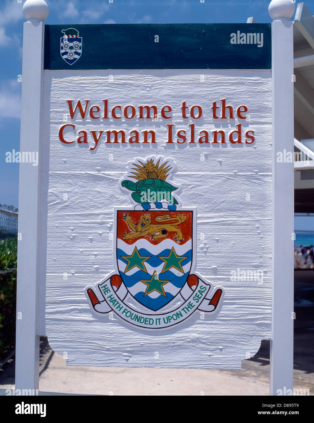Cayman Islands Welcome Sign Stock Photo - Alamy