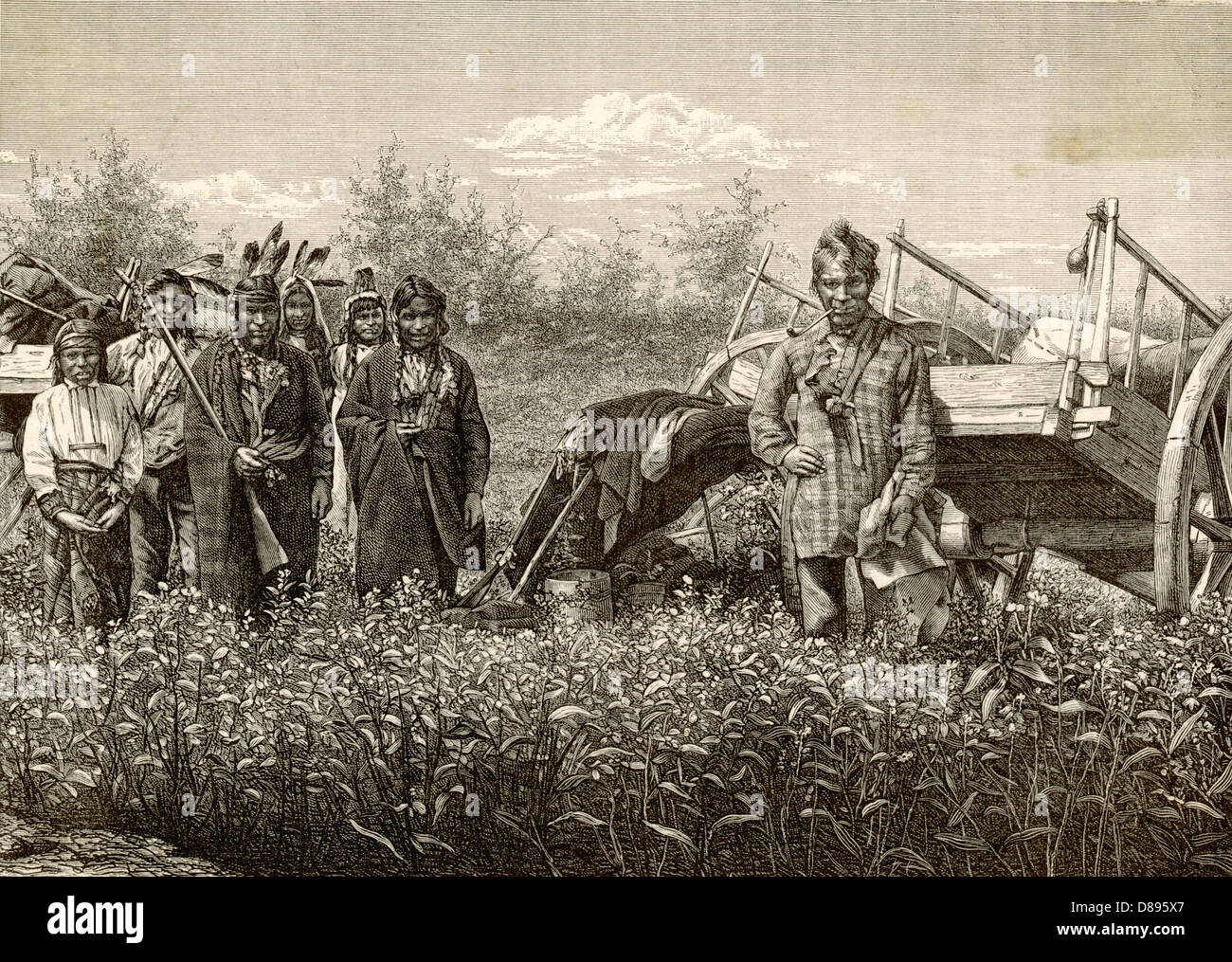Racial Chippewa C1870 Stock Photo - Alamy