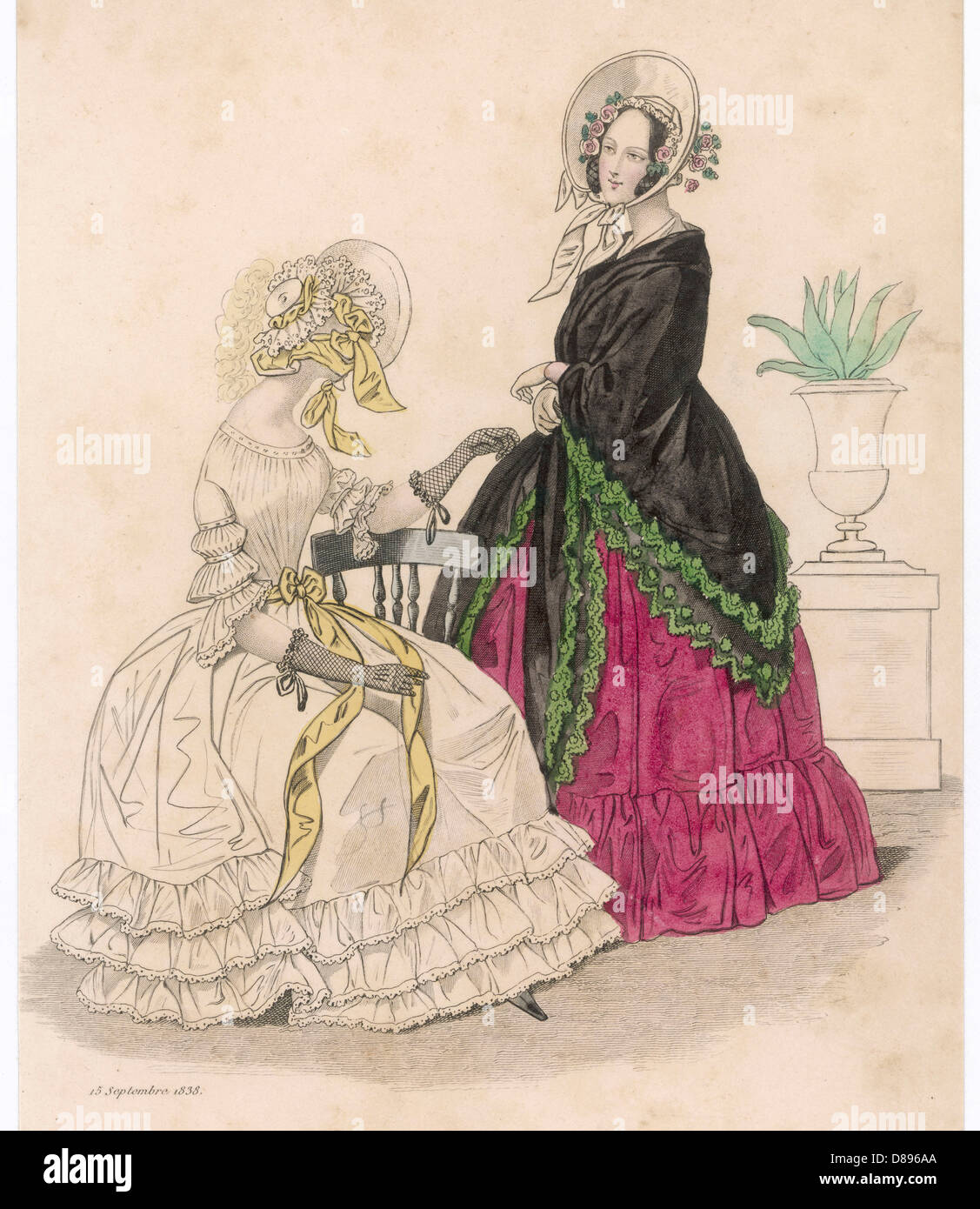 Red or White Dress 1838 Stock Photo - Alamy