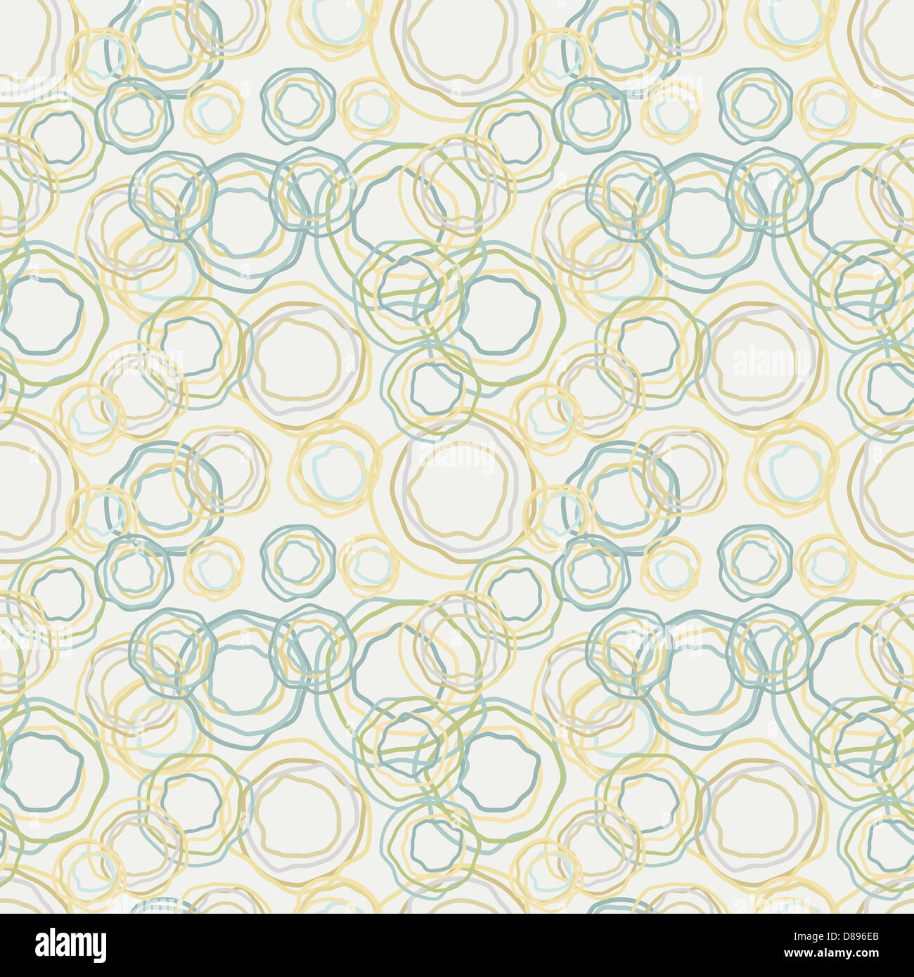 Vintage color curved circles pattern - the retro seamless background ...