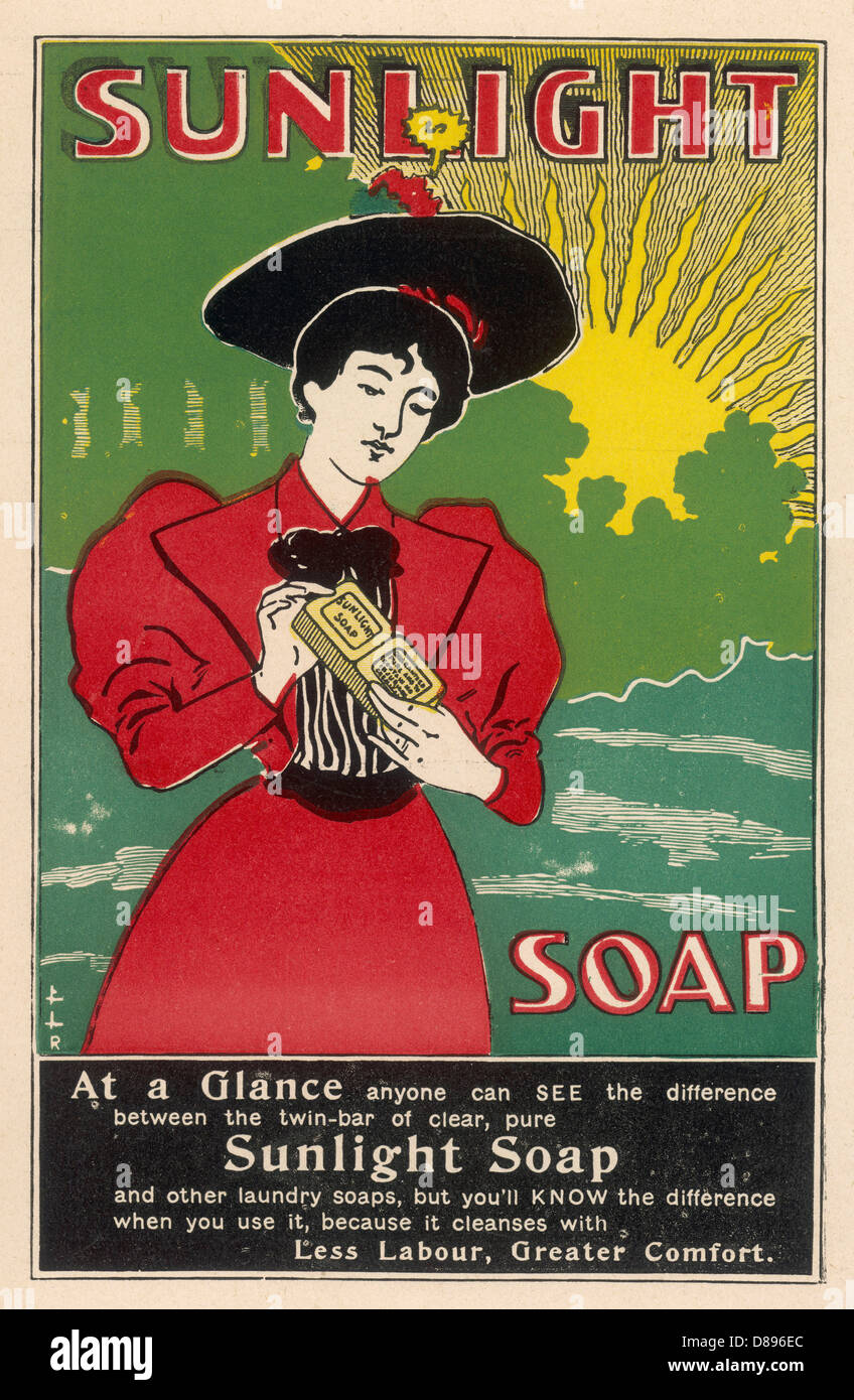 Sunlight soap advert hi-res stock photography and images - Alamy