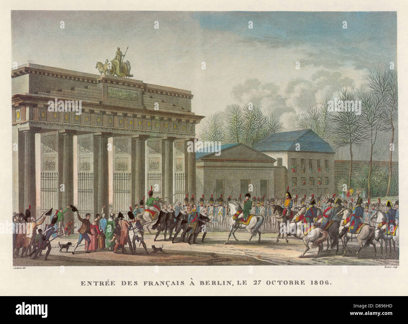 French enter Berlin - Napoleonic War - 1806 Stock Photo - Alamy