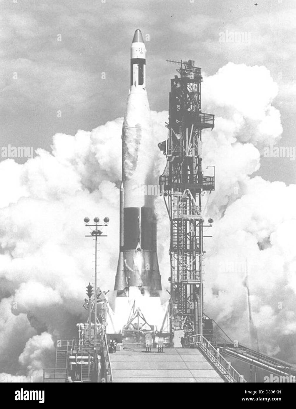 The Atlas Agena A rocket with the MIDAS 1 payload was launched as part ...