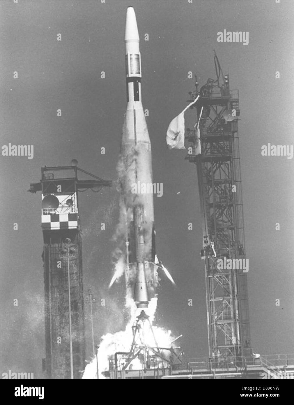 The Atlas Agena B rocket, carrying the Ranger 4 spacecraft, was ...