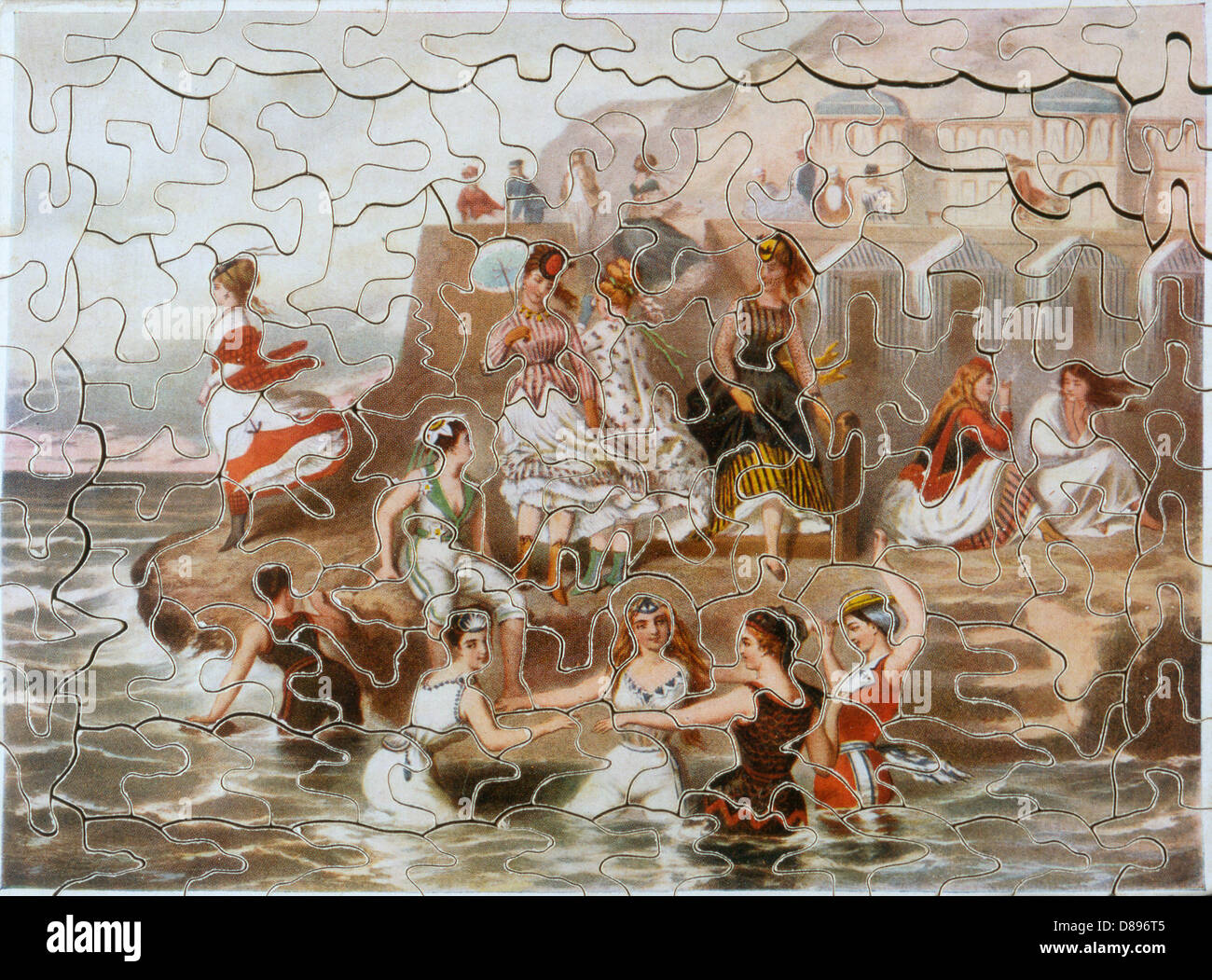 VICTORIAN PUZZLE C1870 Stock Photo - Alamy