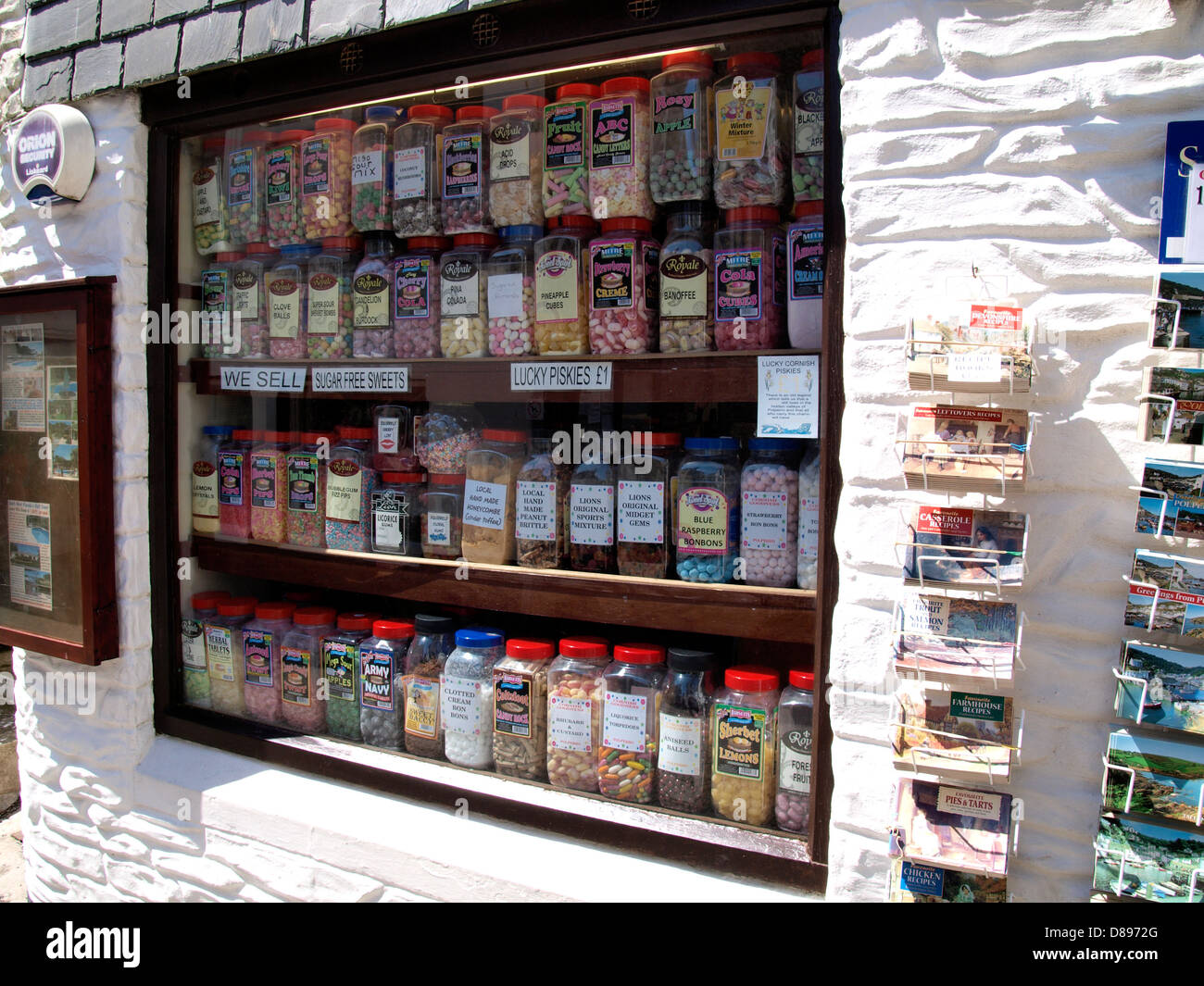 Traditional sweet shop, Polperro, Cornwall, UK 2013 Stock Photo - Alamy