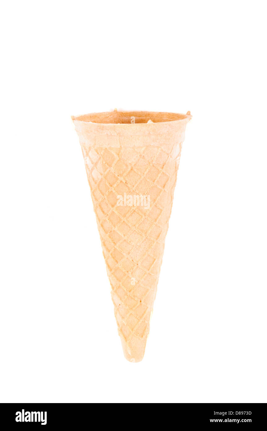 Empty cone isolated on white Stock Photo - Alamy