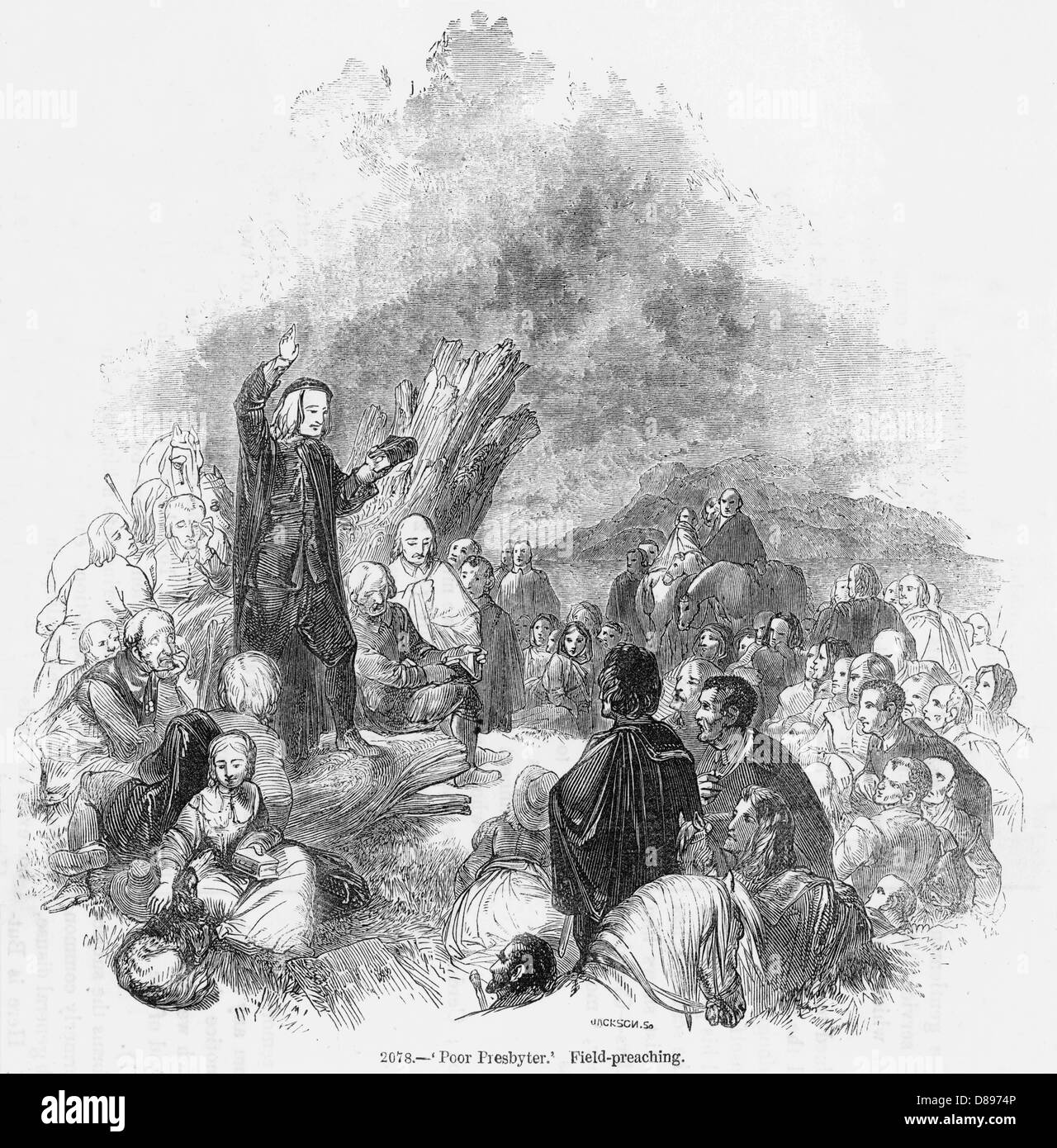 C17 FIELD PREACHER Stock Photo - Alamy