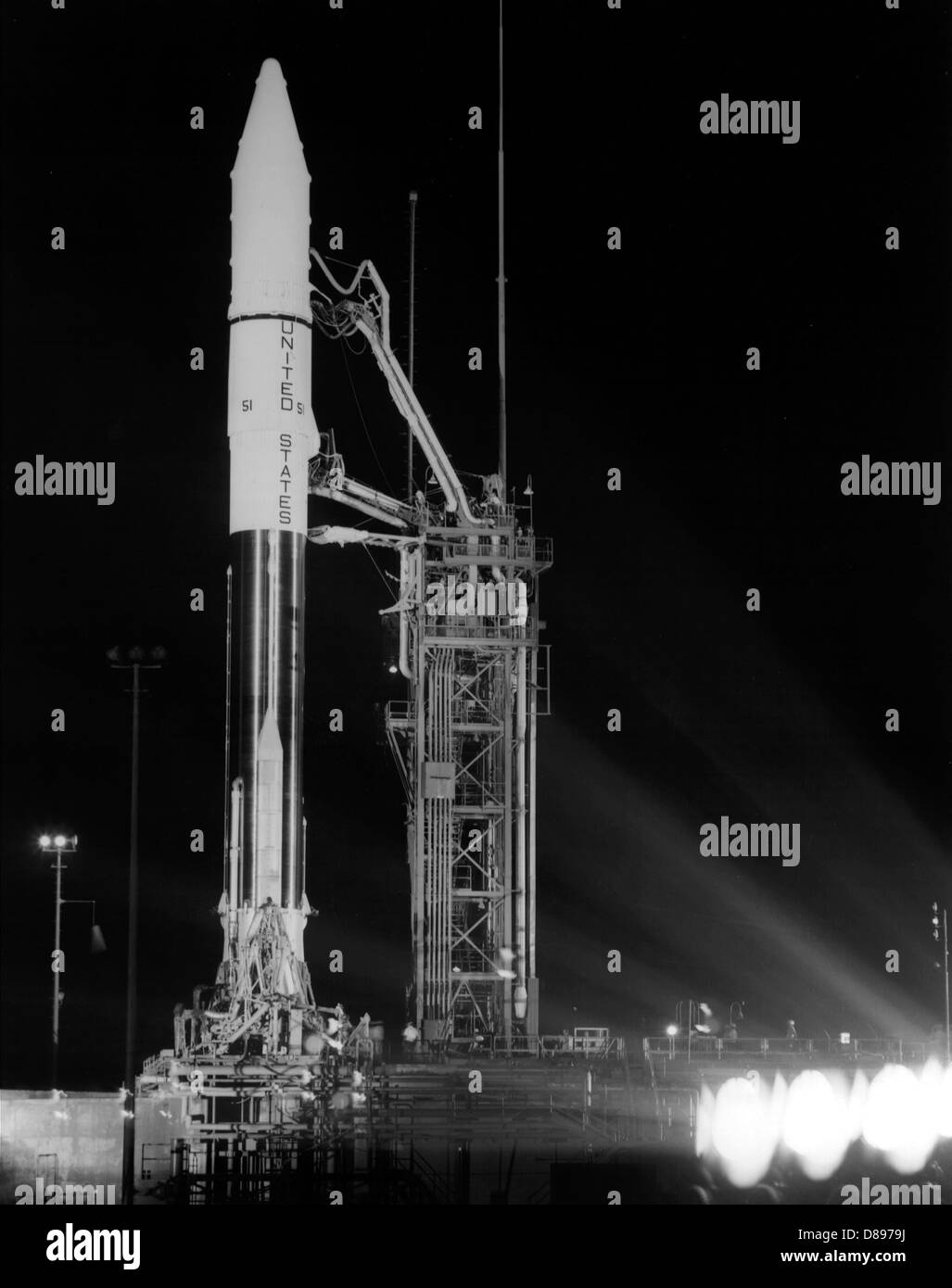 Atlas centaur launch Black and White Stock Photos & Images - Alamy