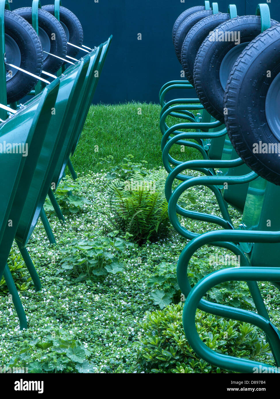 Rhs chelsea flower show wheelbarrows hi-res stock photography and ...