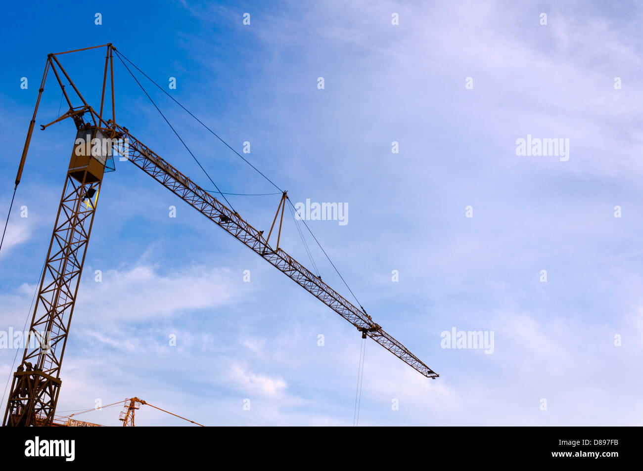Crane on the construction site Stock Photo - Alamy