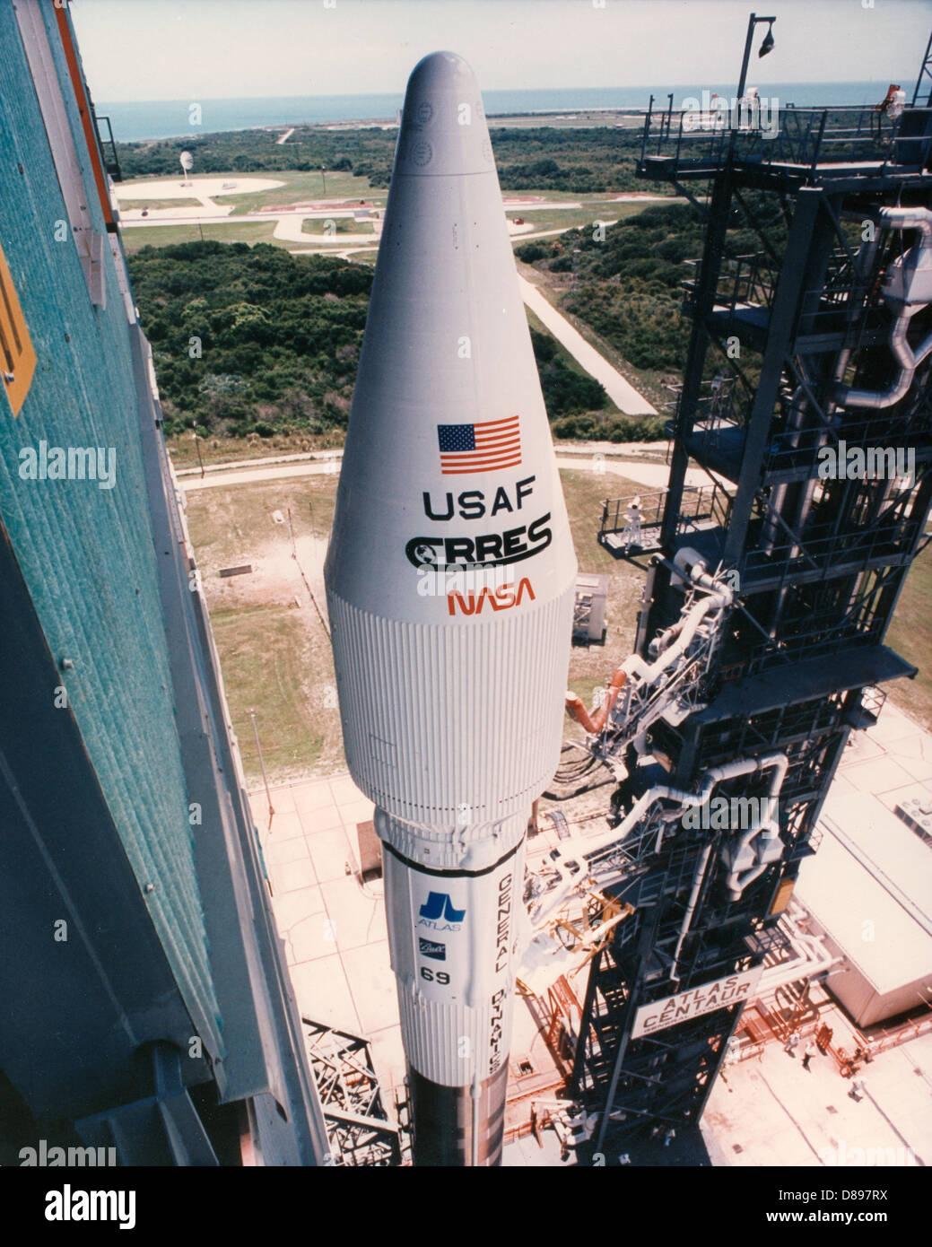 The Atlas I rocket launches the CRRES satellite, designed to study the ...