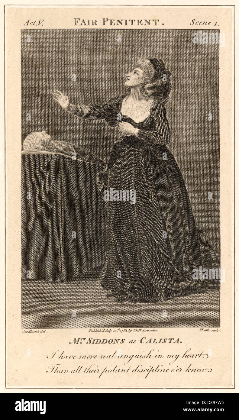 Siddons as Calista Stock Photo - Alamy