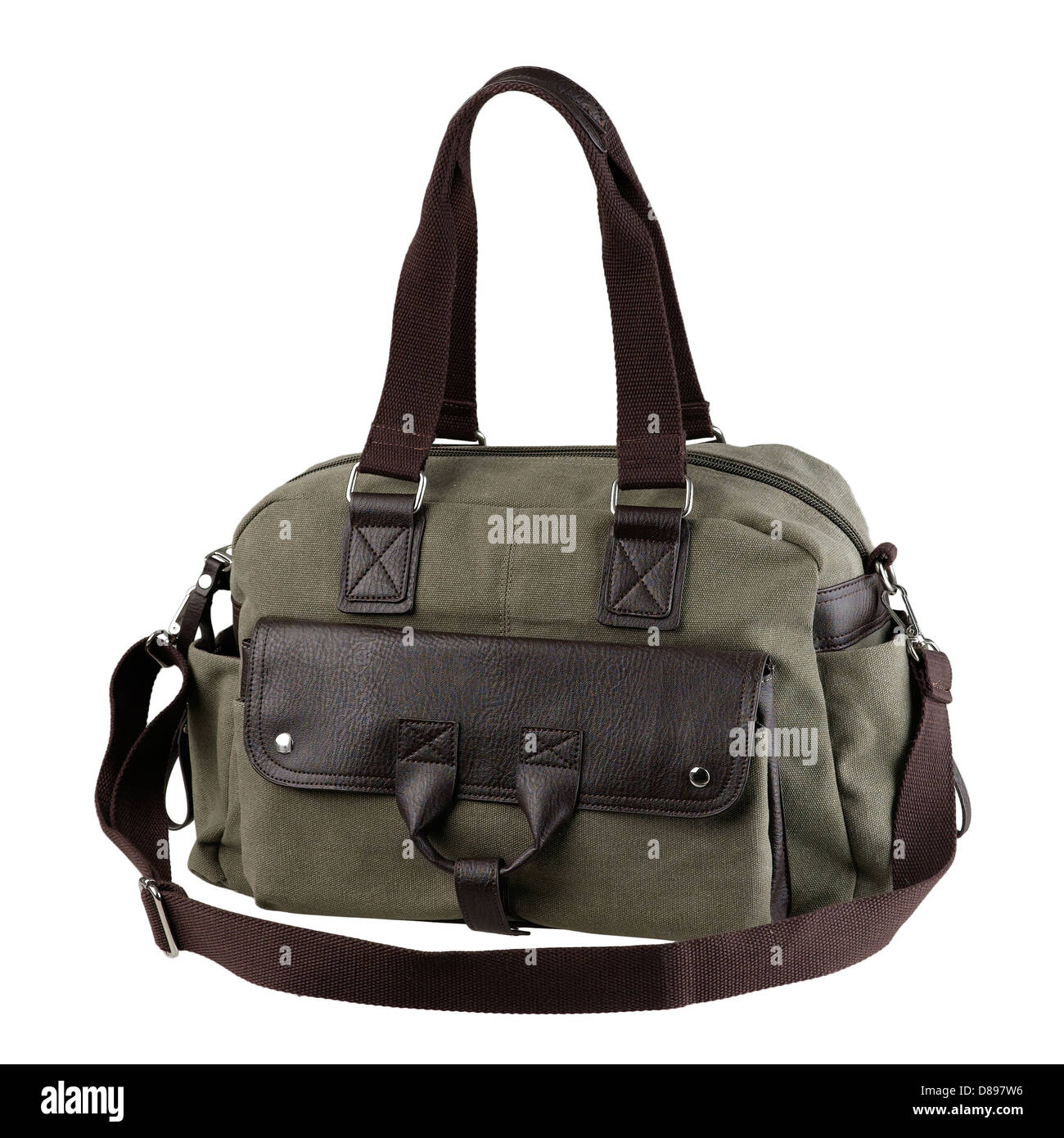 A small canvas luggage for traveler Stock Photo - Alamy