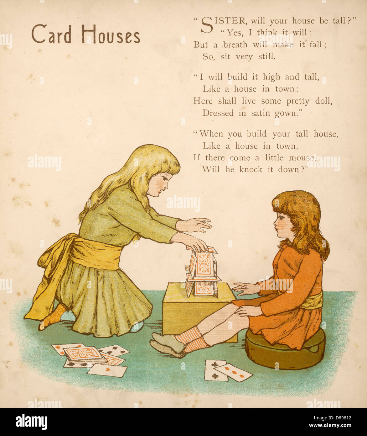 CARD HOUSE/E SCANNELL Stock Photo - Alamy