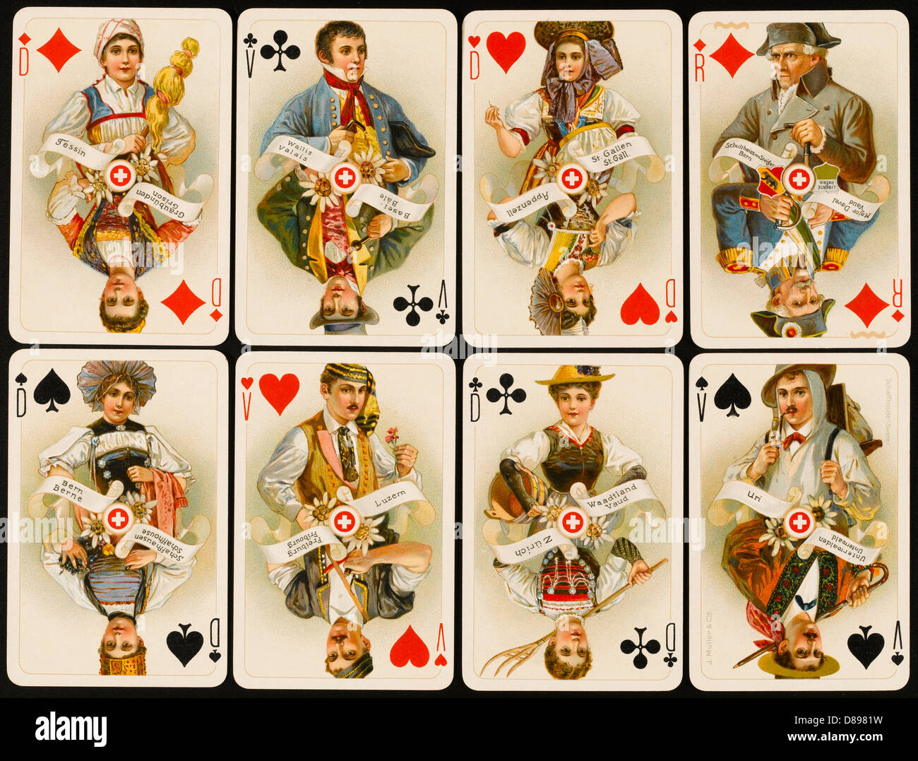 SWISS PLAYING CARD PACK Stock Photo - Alamy