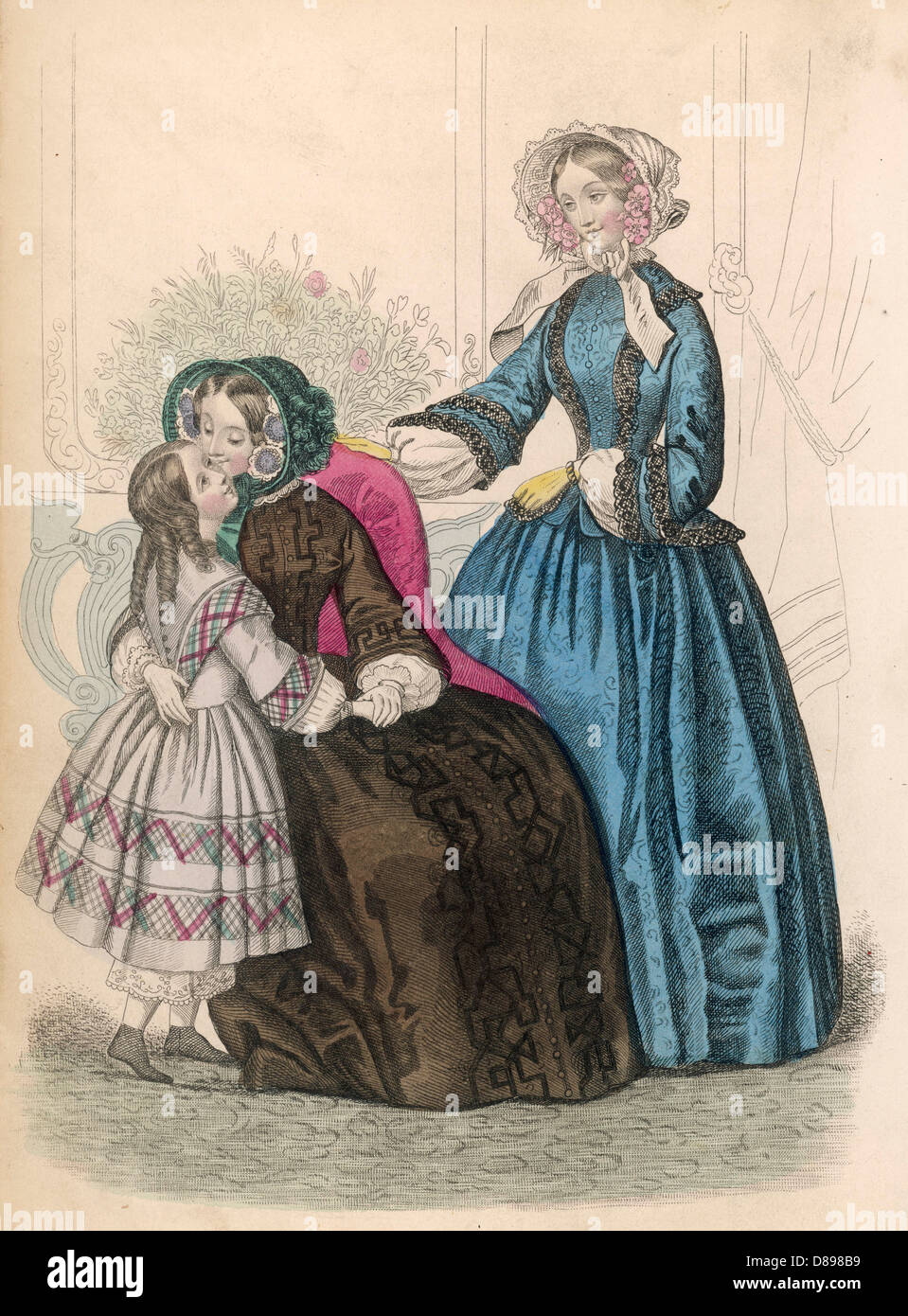 WOMEN & GIRL 1852 Stock Photo - Alamy