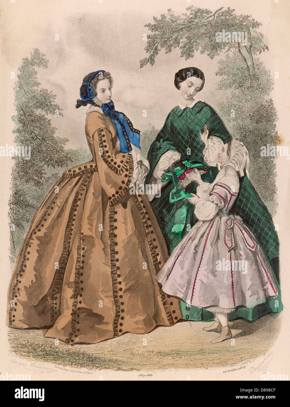 Women - Girl 1859-60 Stock Photo - Alamy