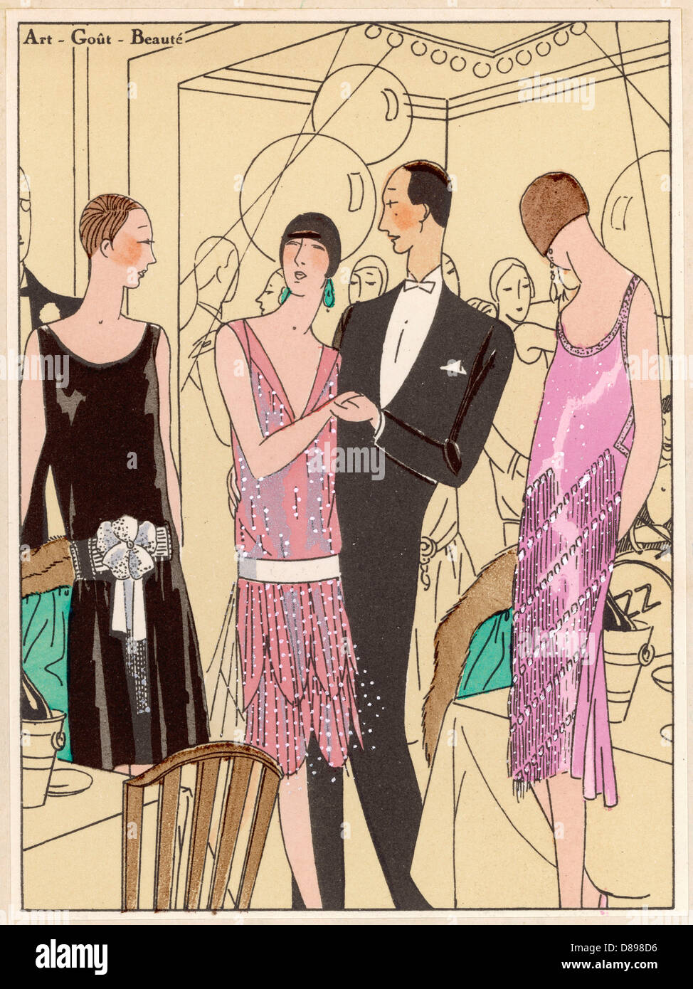 SMART PARTY GUESTS Stock Photo - Alamy