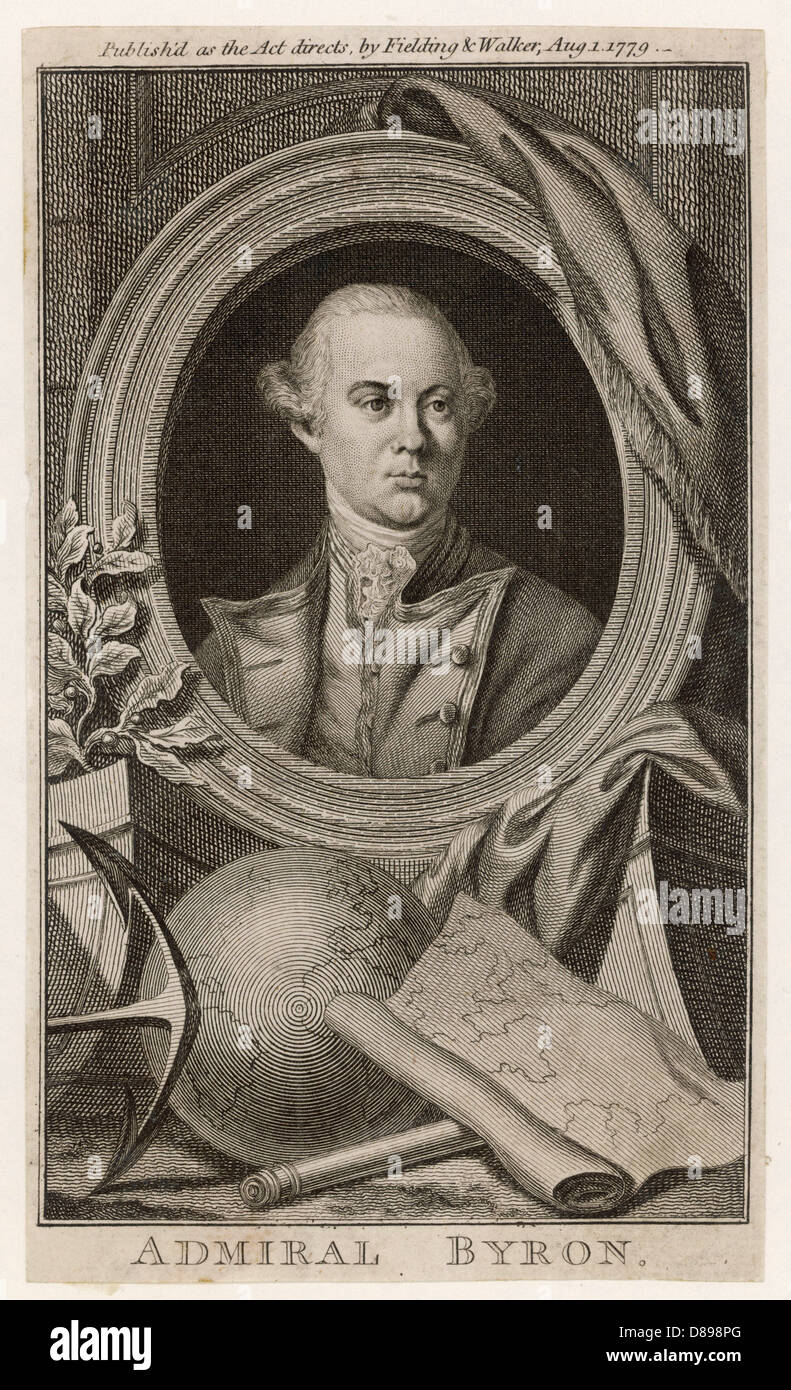 John Byron 1723 1786 Stock Photo - Alamy