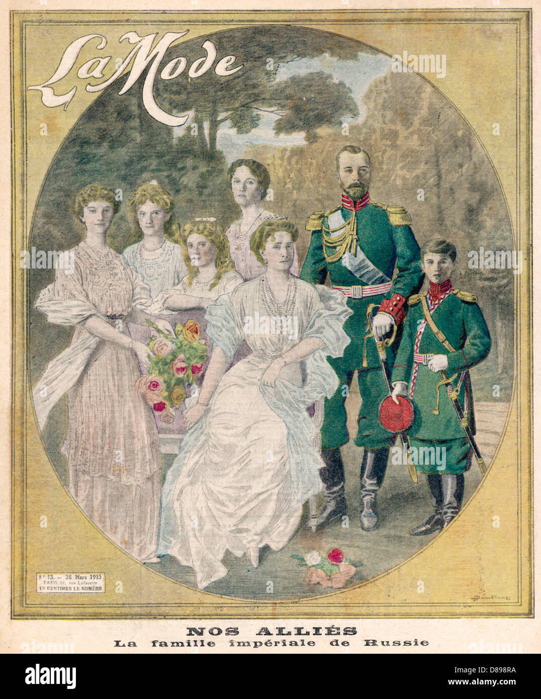 NICOLAS II AND FAMILY Stock Photo - Alamy