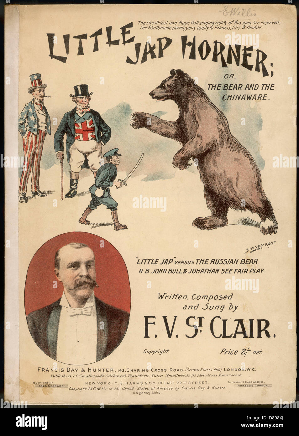 Russian bear uncle sam hi-res stock photography and images - Alamy