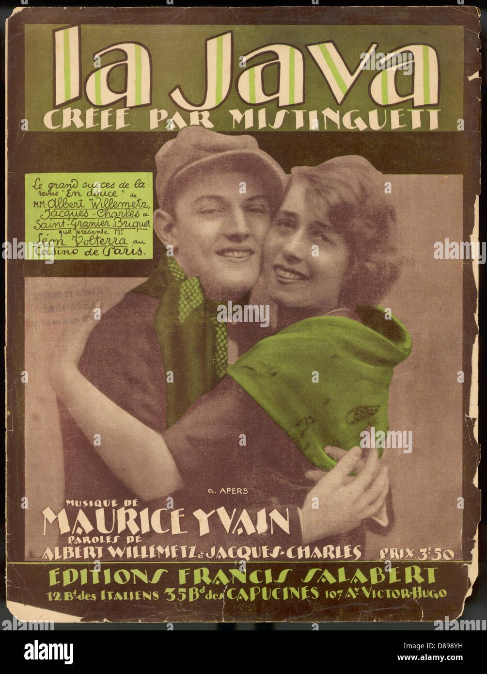 LA JAVA MUSIC SHEET Stock Photo - Alamy