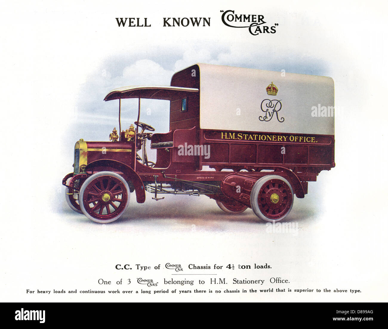 Commer Van 1914 Stock Photo - Alamy